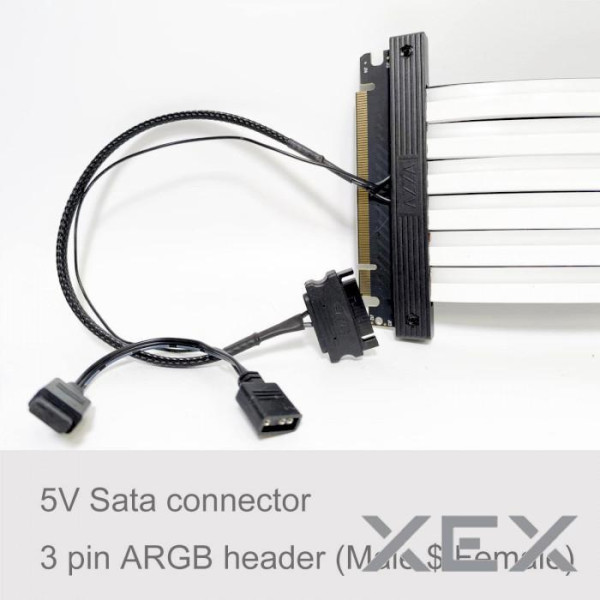 Райзер AZZA ARGB PCI-e 3.0 Riser Cable 90-degree (ACAZ-20R-L) купити ...