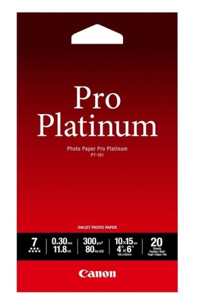 Фотопапір Canon 10x15 Glossy Photo Paper Pro Platinum PT-101 ...