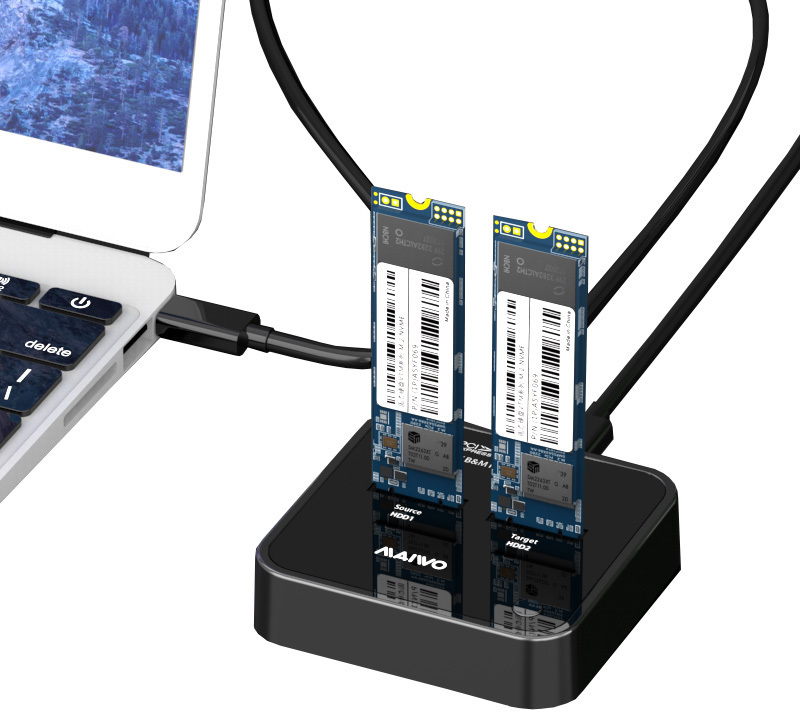 Док-станція для диска Maiwo K3016SG1 M.2 SSD SATA Key M/B+M USB 3.1 ...