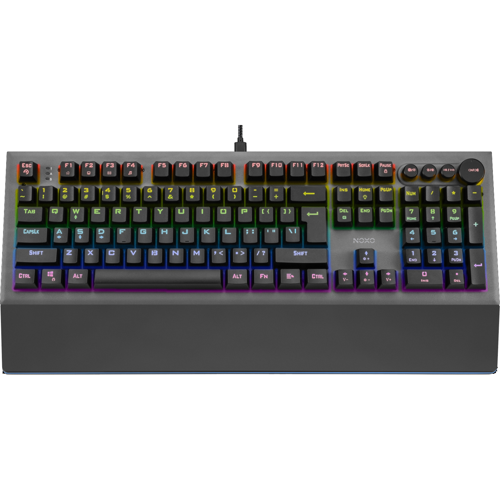 Клавіатура NOXO Conqueror (4770070882023) Black Switch Blue (ENG/RU ...