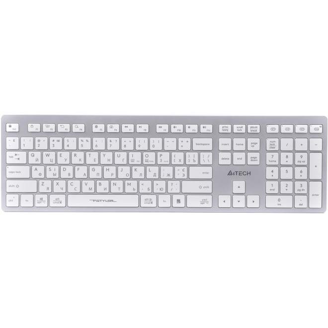 Клавіатура A4tech Fstyler Fbx50c White Eng Ukr Ru купити ціна та