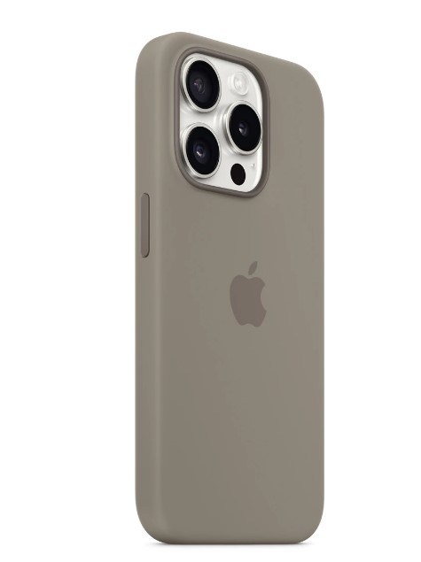 Чохол-накладка Apple Silicone Case with MagSafe для iPhone 15 Pro Clay ...